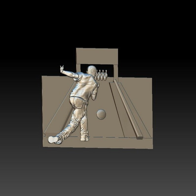 3D STL File for CNC - Bowling - Etsy