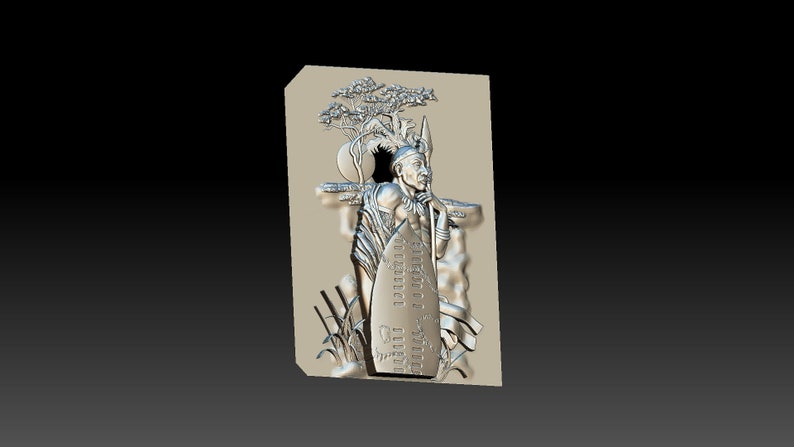 3D STL File for CNC Scene Africa V2 - Etsy