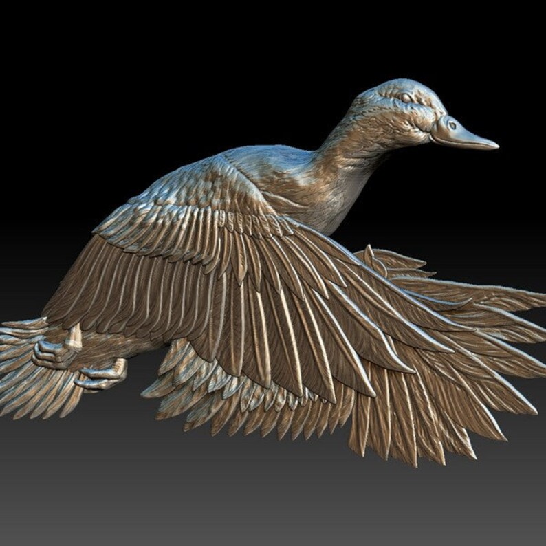 3D STL File for CNC - Duck V3 - Etsy