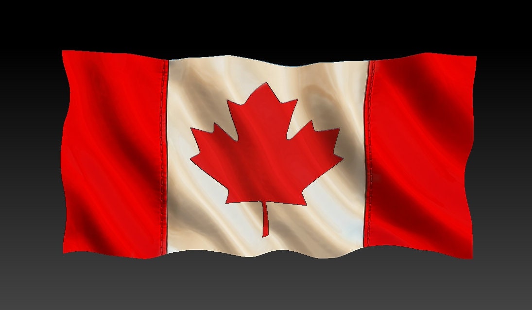 Canadian Flags Full Set 3D STL Model 8 Stl Files With Hi - Etsy