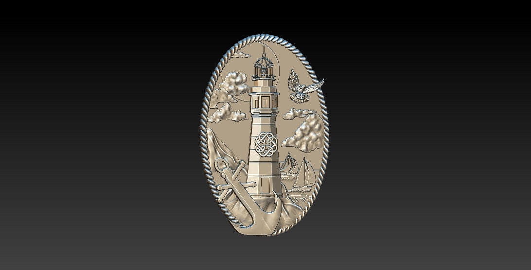 3D STL File for CNC Lighthouse 1 - Etsy