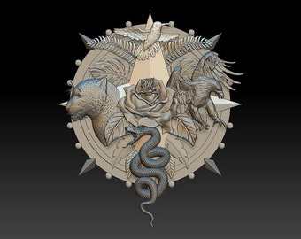 Compass Stl File - Etsy