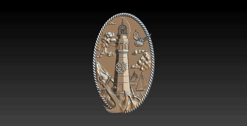 3D STL File for CNC Lighthouse 1 - Etsy