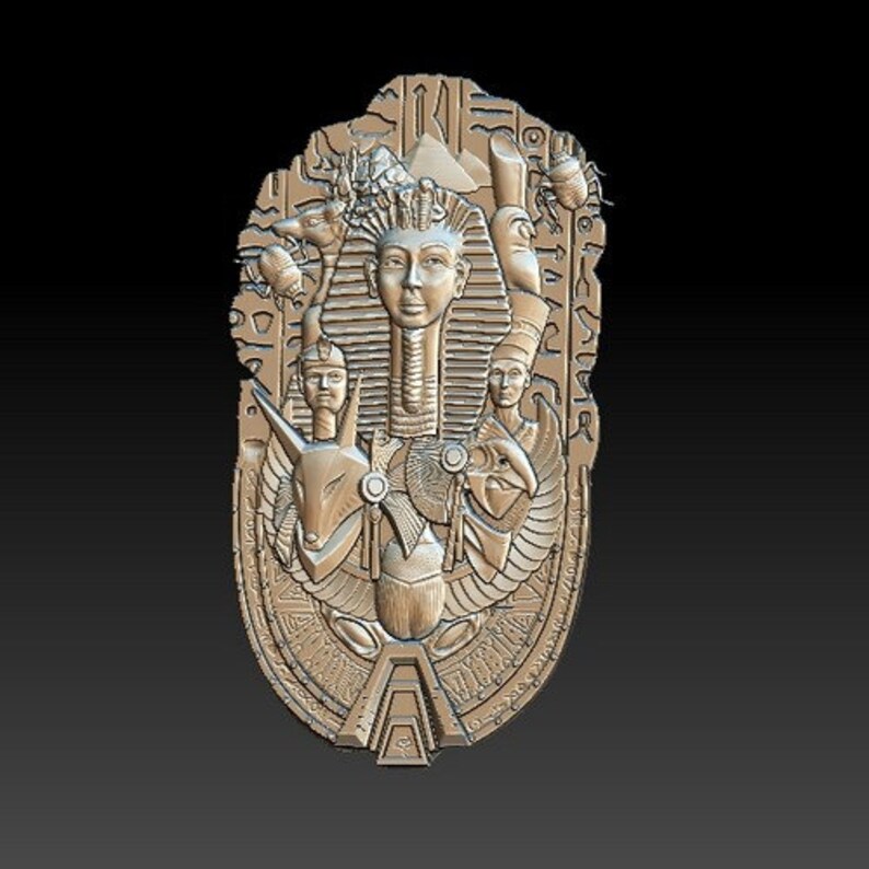 3D STL File for CNC - Egyptian Tablet - Etsy