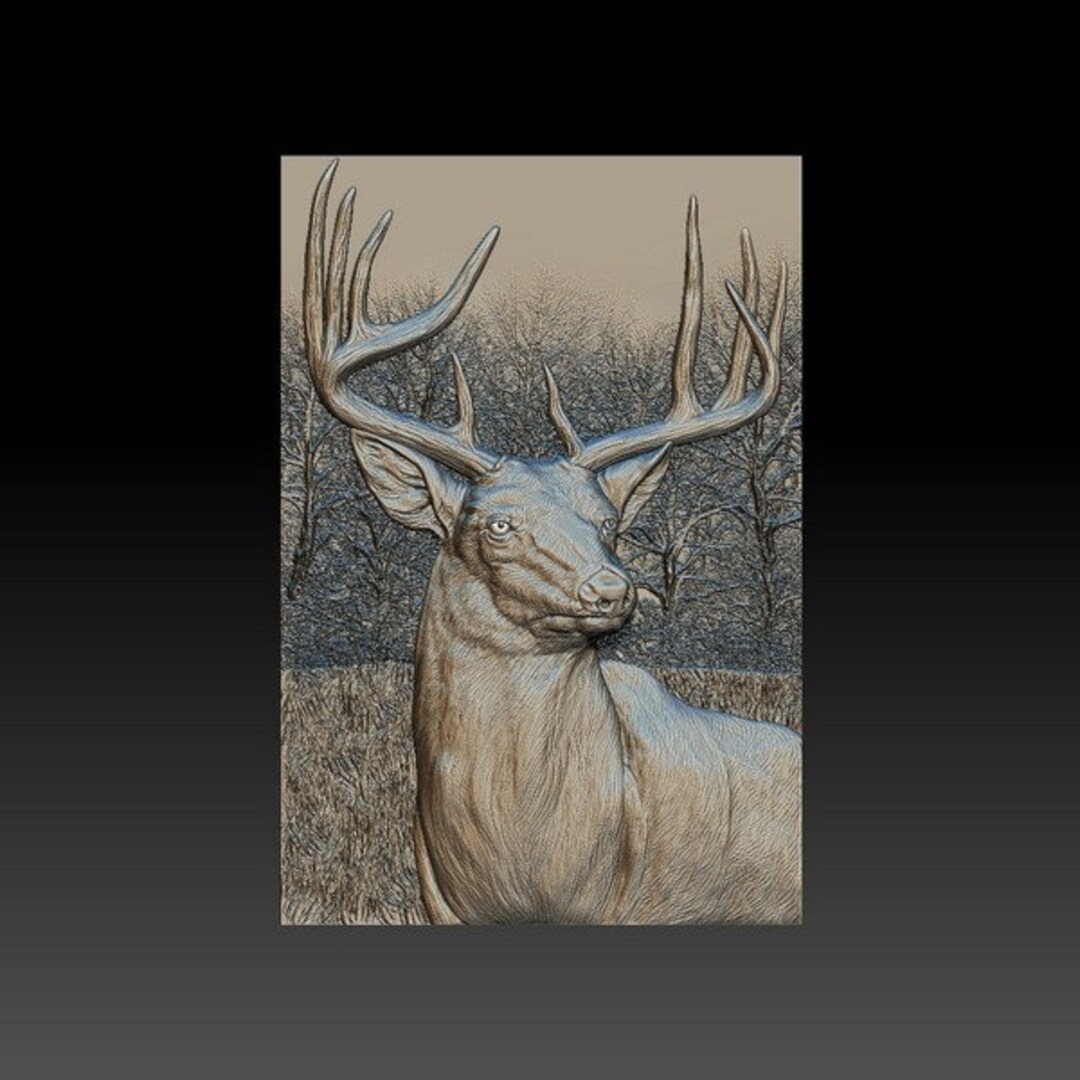 3D STL Model for CNC - Deer - Etsy