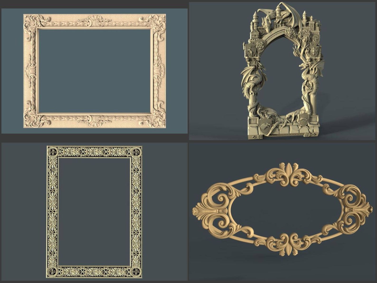 3D STL Model - 40 Pcs Frame Models - Set #2 - Etsy