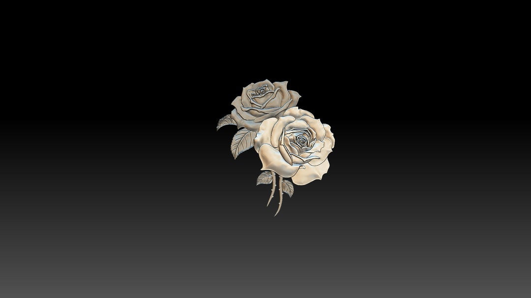 3D STL File for CNC - Roses - Etsy