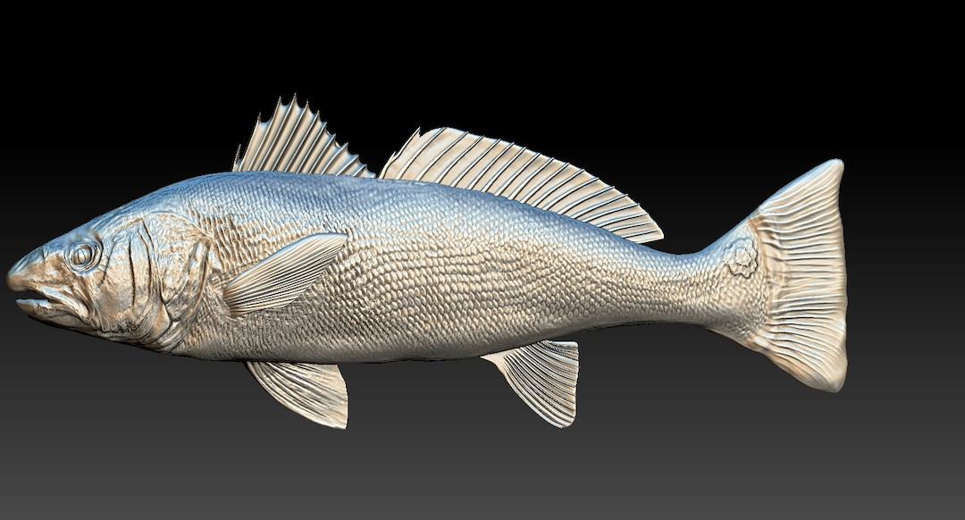 3D STL File for CNC - Red Fish - Etsy