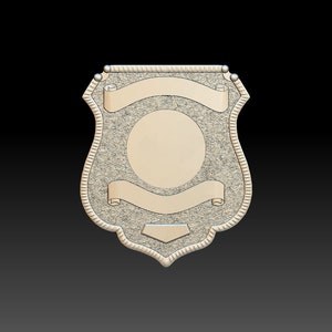 3D STL File for CNC - Set 10 Police Badge - Etsy