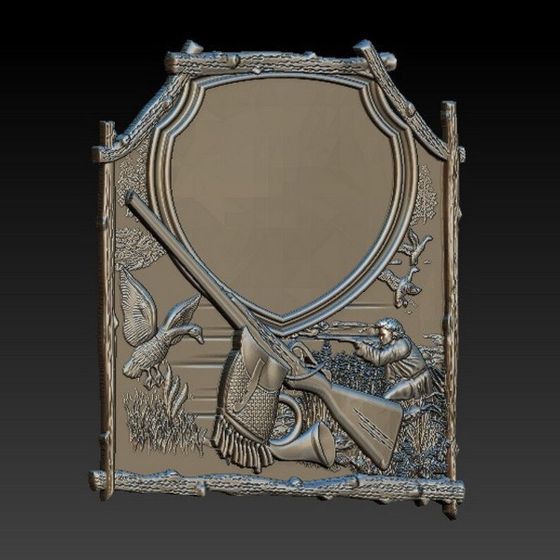 3D STL Model for CNC Hunting Scene - Etsy