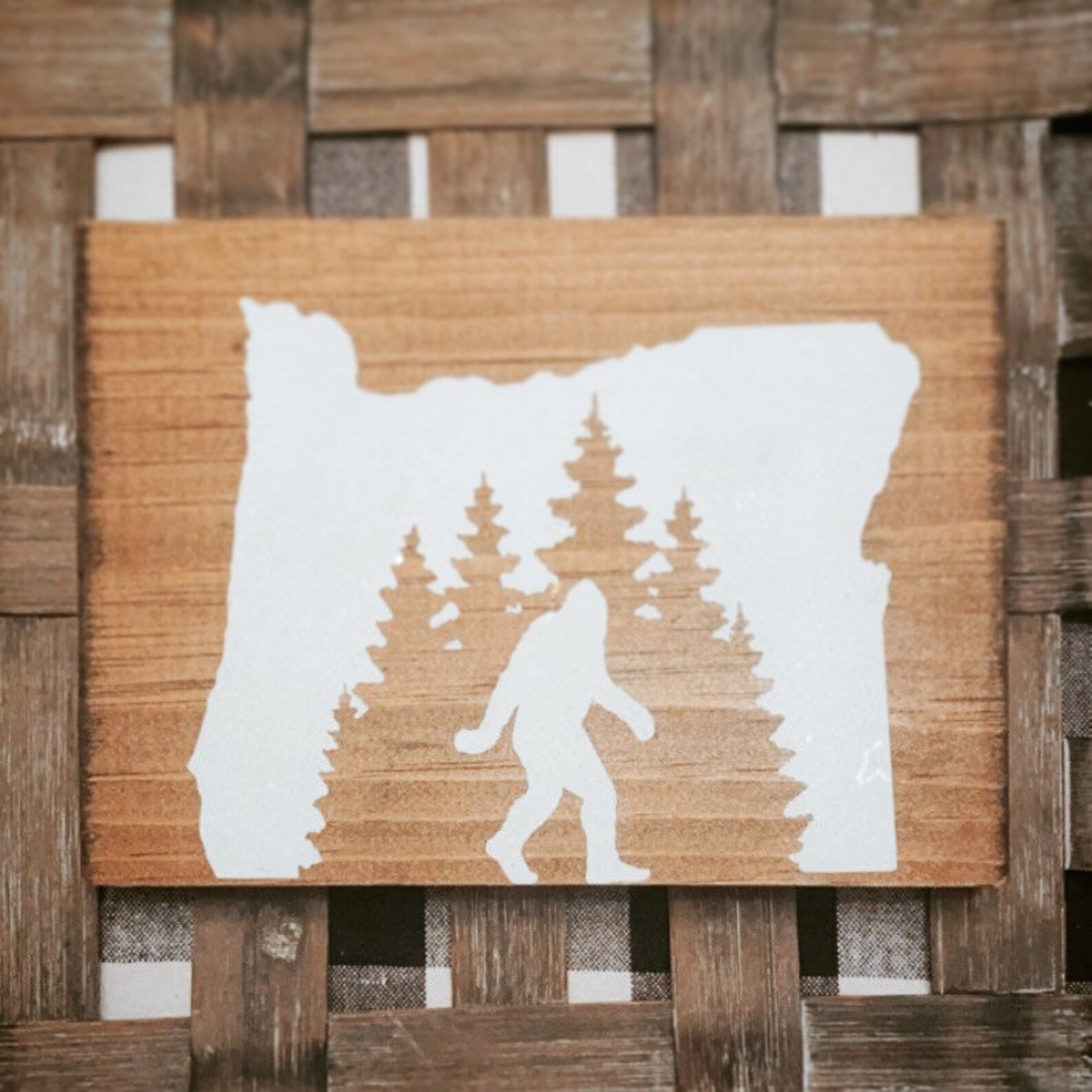 Oregon bigfoot Oregon Sasquatch Oregon PNW sign Oregon | Etsy