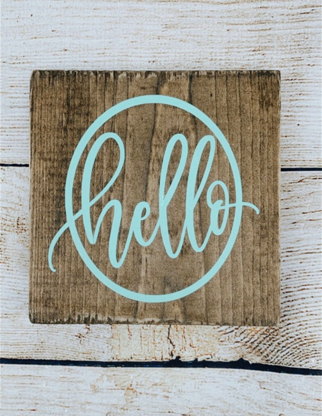 Hello Wood Sign, Welcome Sign, Entryway Sign, Tiered Tray Sign, Gallery ...