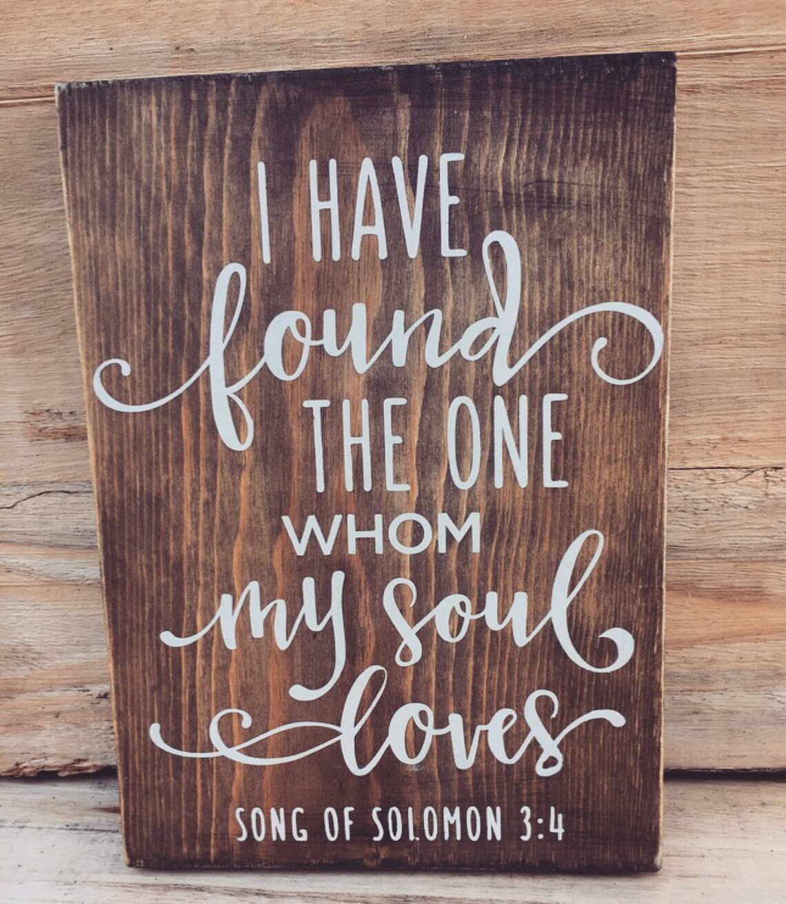 I Have Found the One My Soul Loves Wedding Wood Sign Love - Etsy