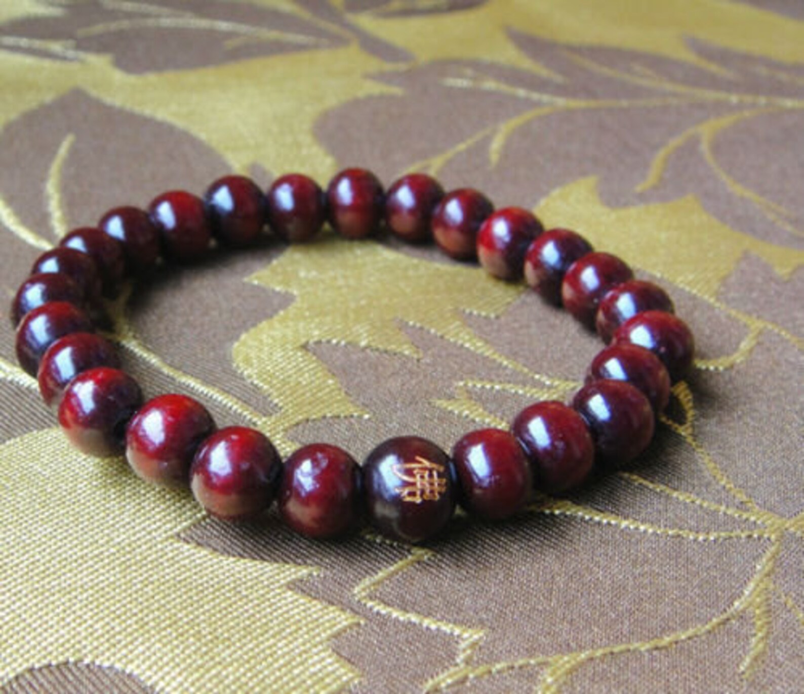 8mm Sandalwood Buddhist Prayer Beads Mala Bracelet UK Various - Etsy