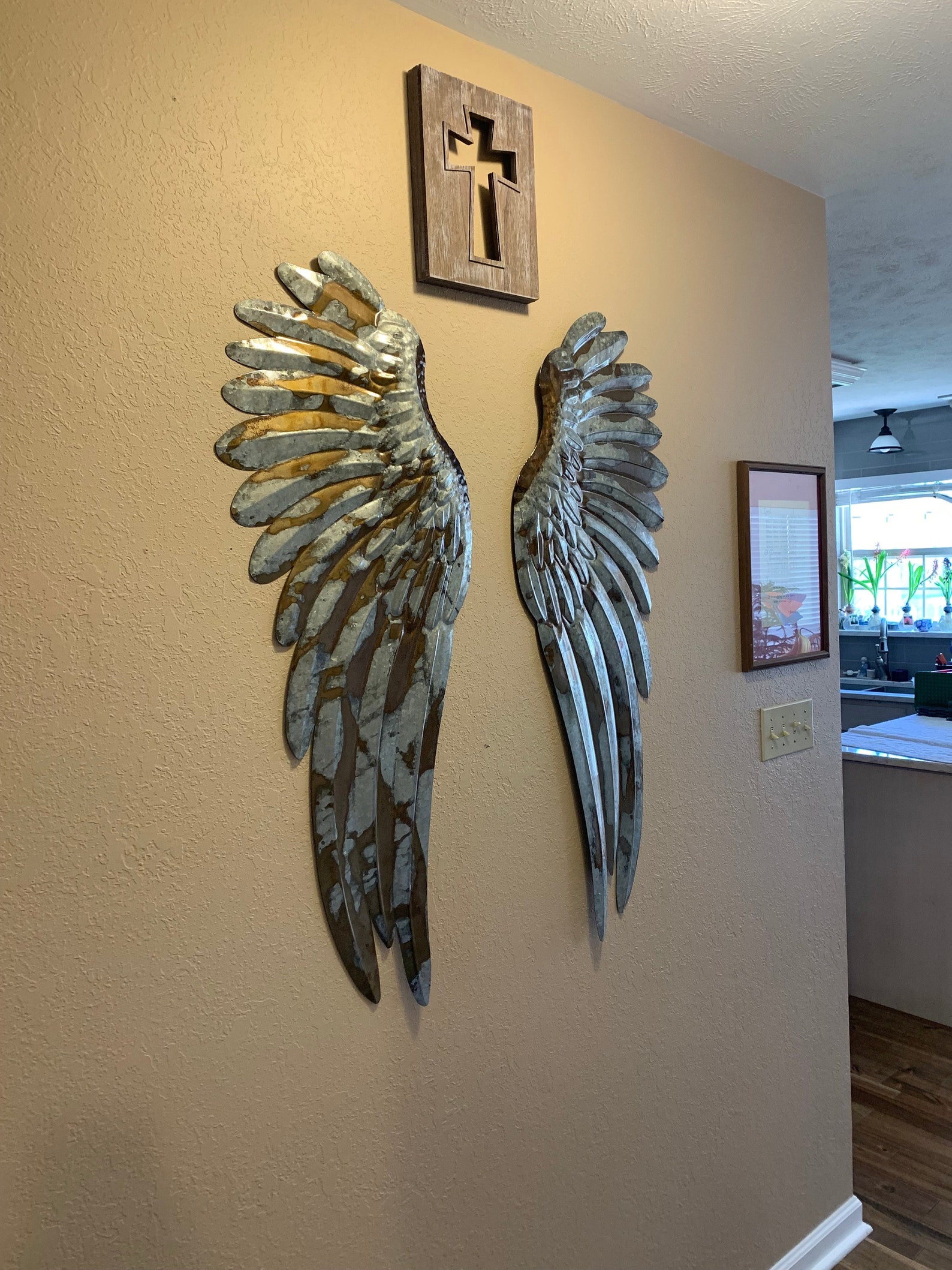 FLASH SALE Giant Angel Wings Wall Decor 43 Tall. | Etsy