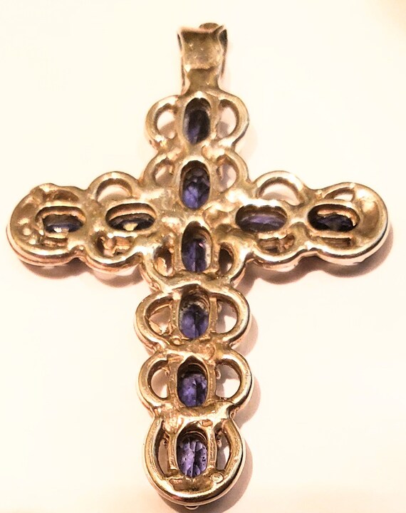 Beautiful Boho Style Custom Silver Cross Pendant, wit… - Gem