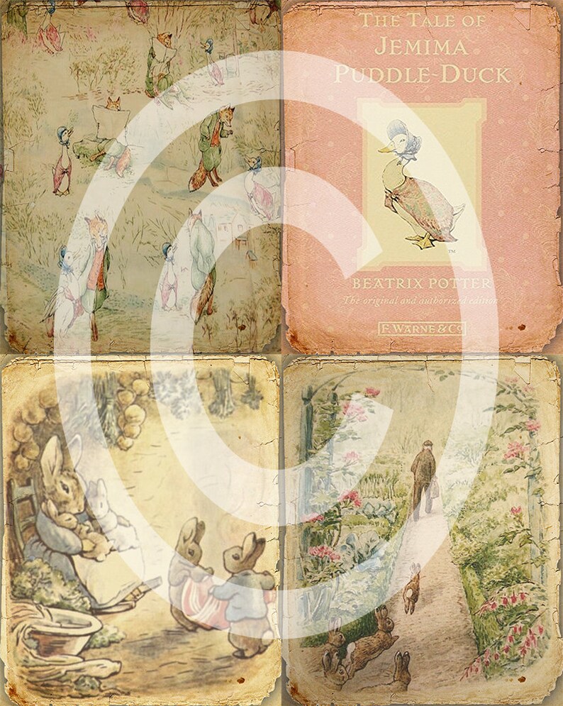 12 Printable Beatrix Potter Papers | Etsy