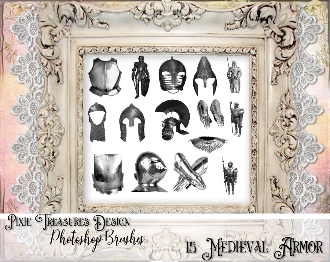 15 Medieval Armor Photoshop Brushes - Etsy