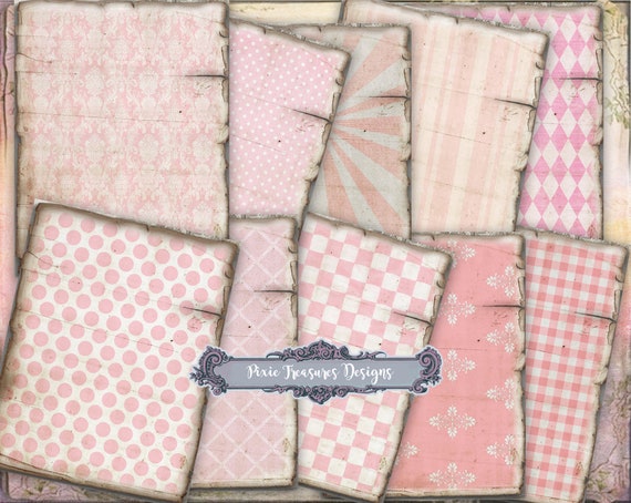 10 Printable Pink Background Papers - Etsy