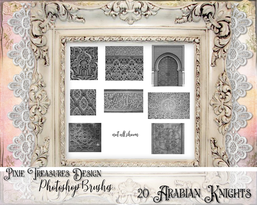 20 Arabian Knights Texture Photoshop Brushes - Etsy