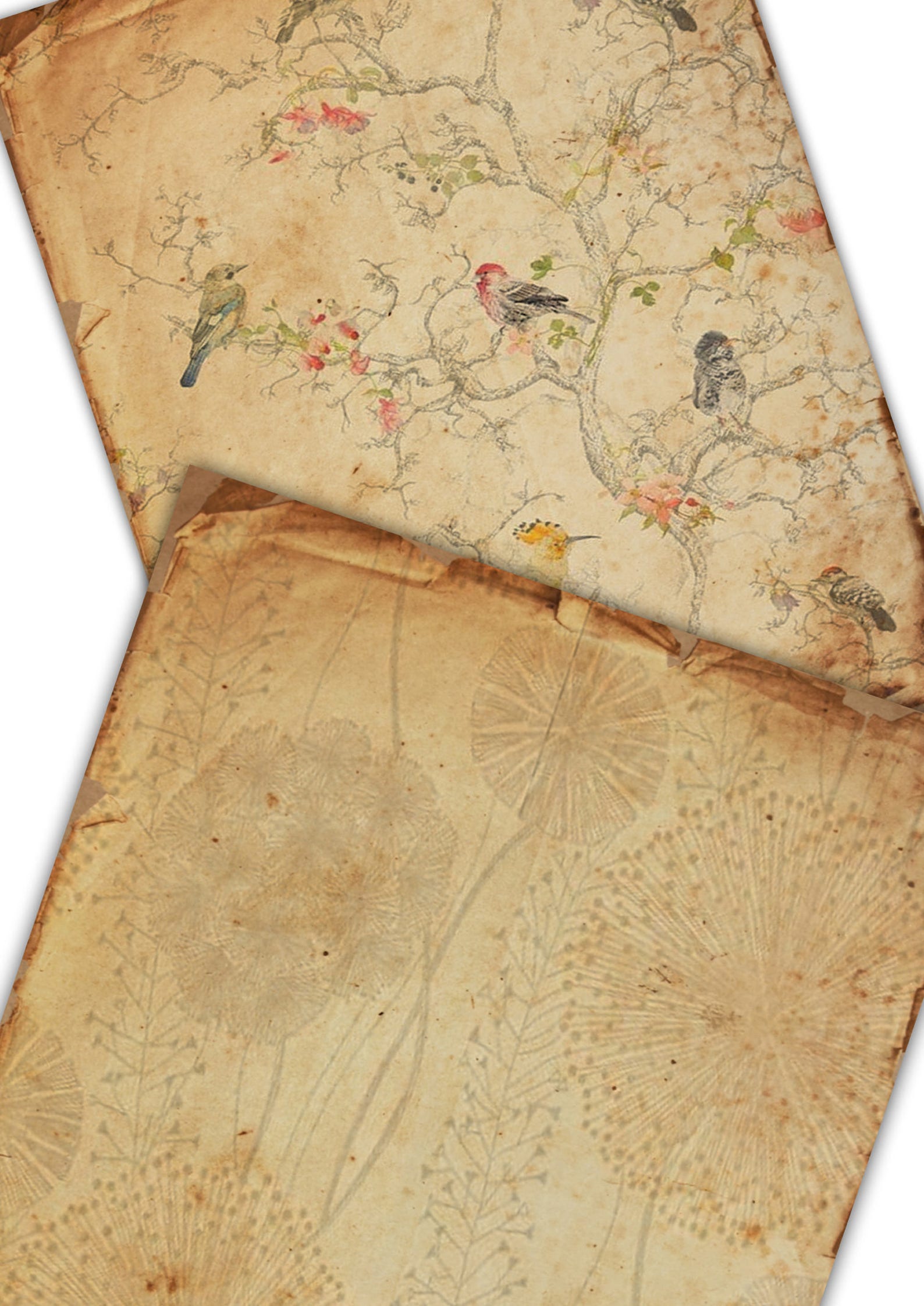10 Printable Old Vintage Wallpaper Papers Set 1 - Etsy