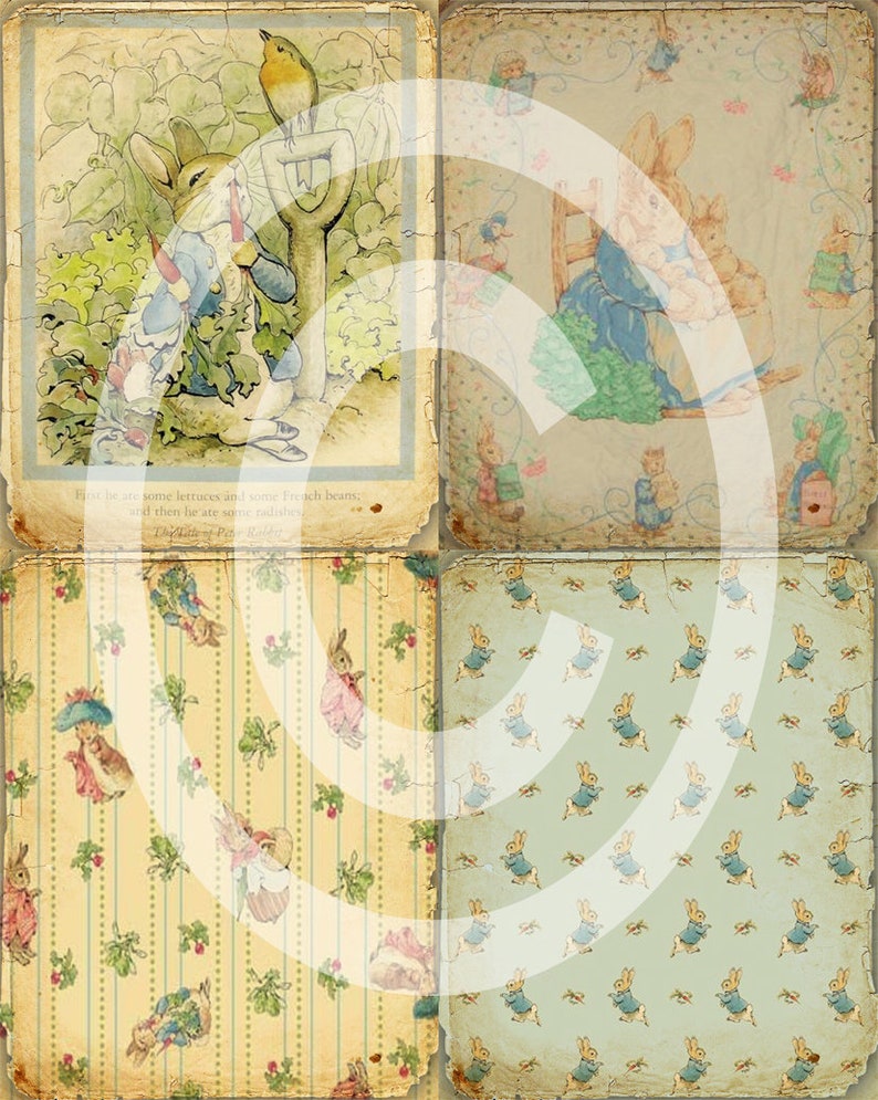 12 Printable Beatrix Potter Papers | Etsy
