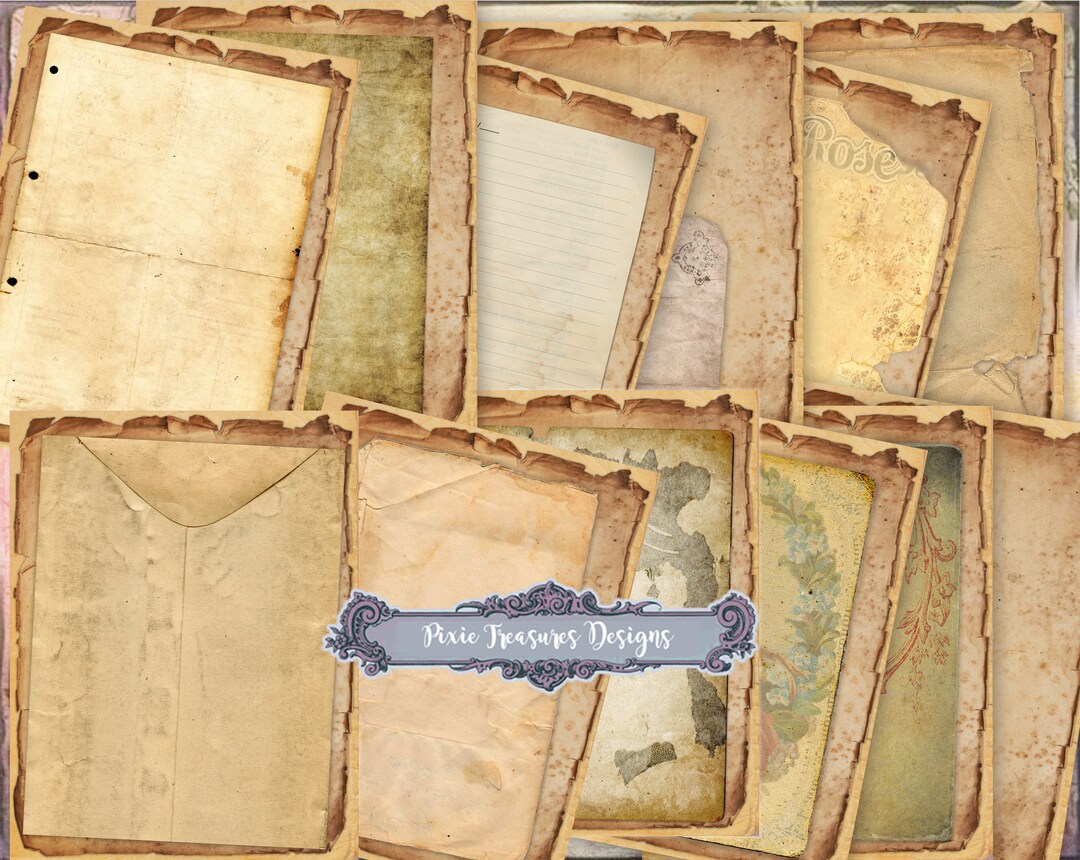 12 Printable Layered Papers - Etsy