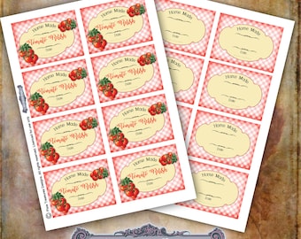 Tomato Label | Etsy