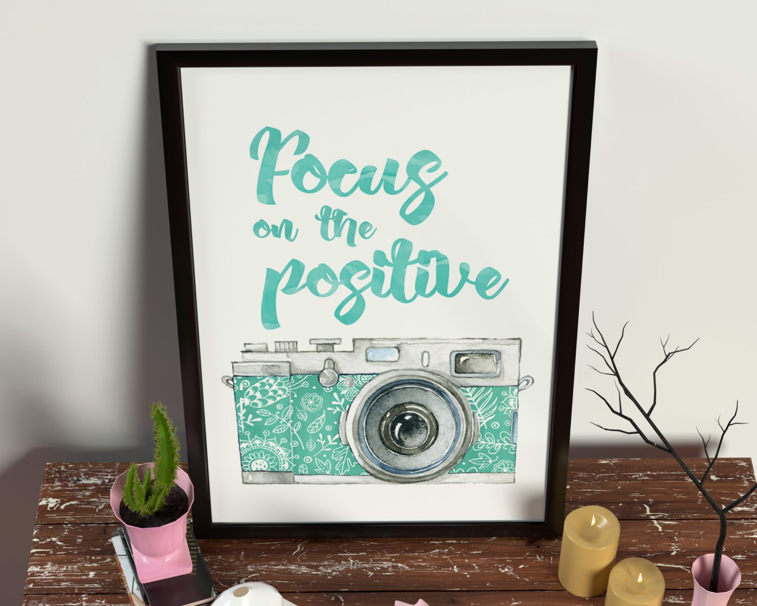 Focus on the Positive Digital Art Printable - Etsy