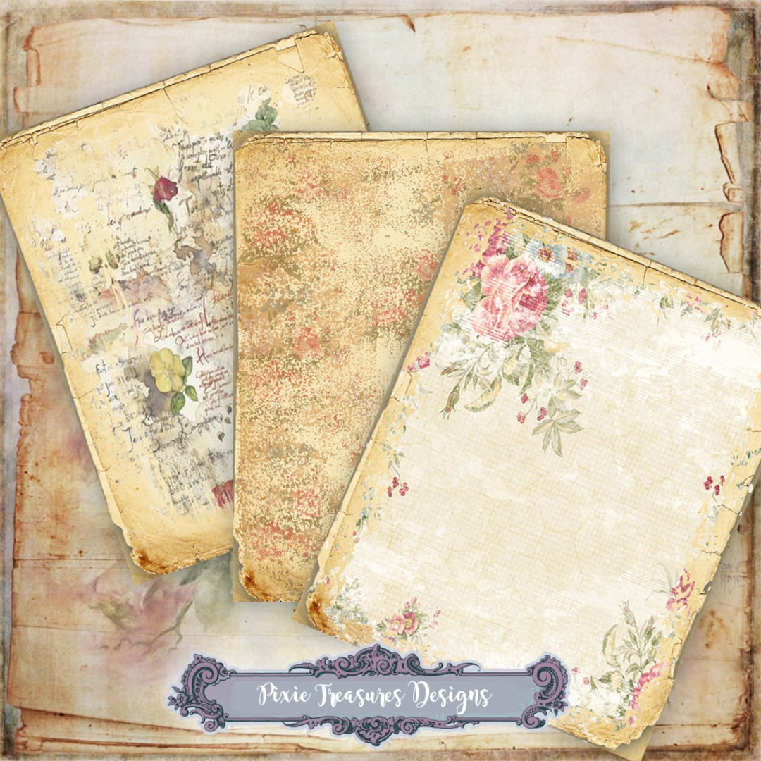 8 Printable Background Papers - Etsy