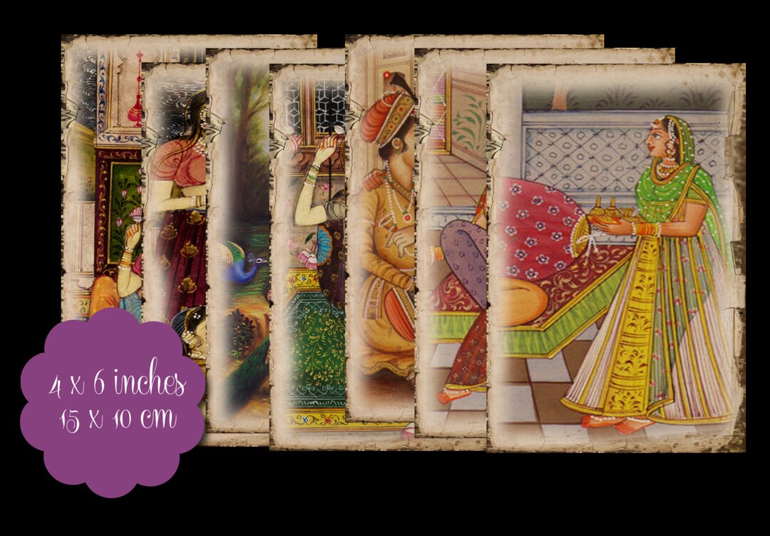 7 Printable Indian Art Tags - Etsy