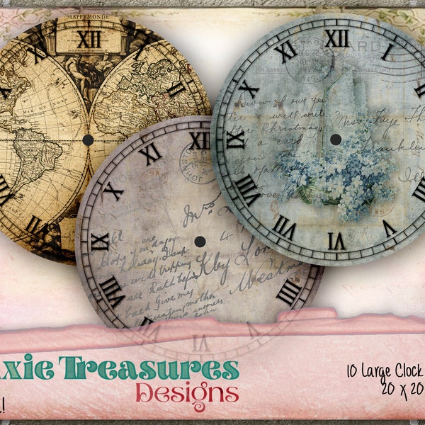 10 Inch Clock Face - Etsy