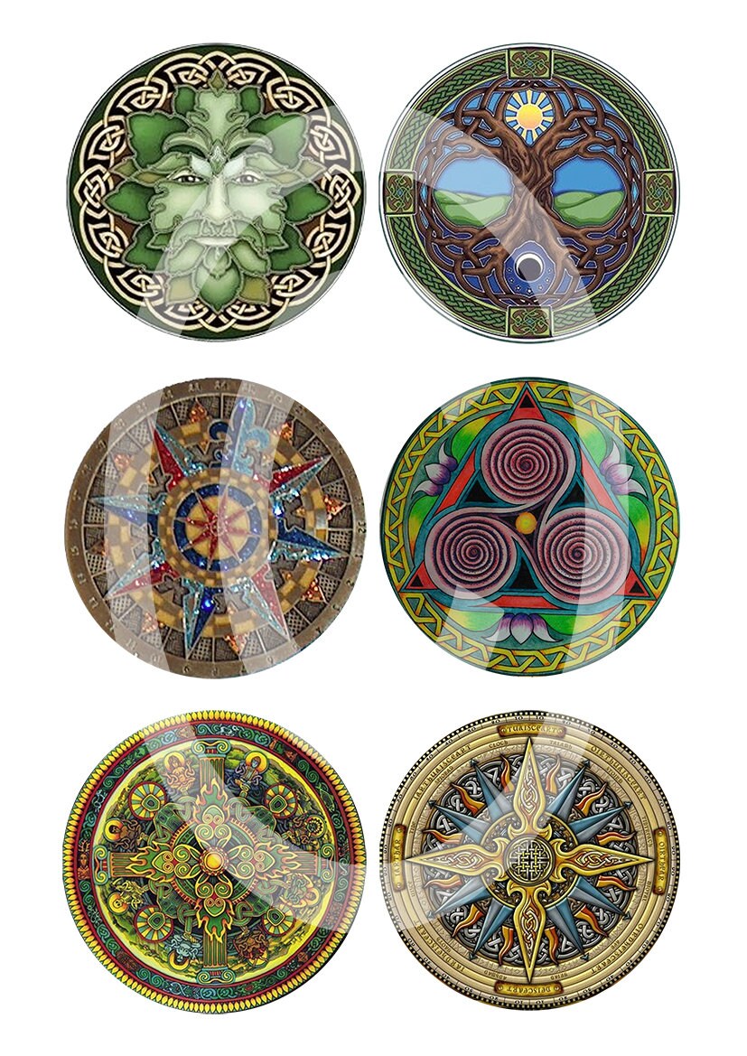 12 Printable Celtic Circles Set 1 - Etsy