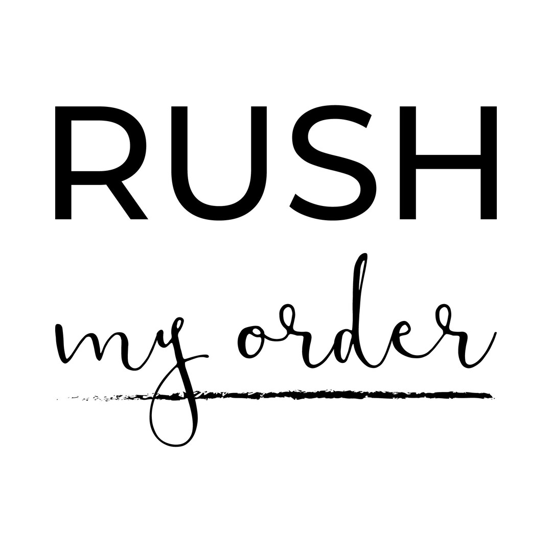 RUSH My Order, Expedite My Order, Add on Fee, Rush Fee - Etsy