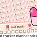 Med tracker stickers instant download printable medication | Etsy