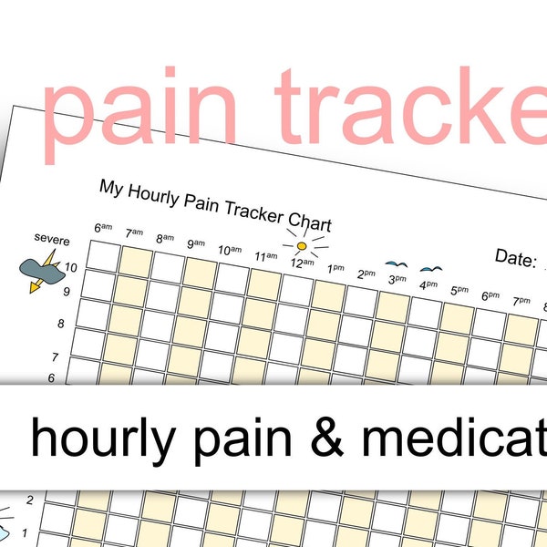 Pain Tracking Chart - Etsy