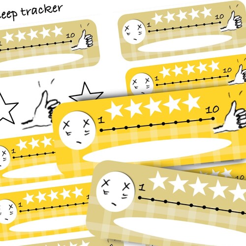 Fatigue Scale Stickers Instant Download Printable Sleep - Etsy