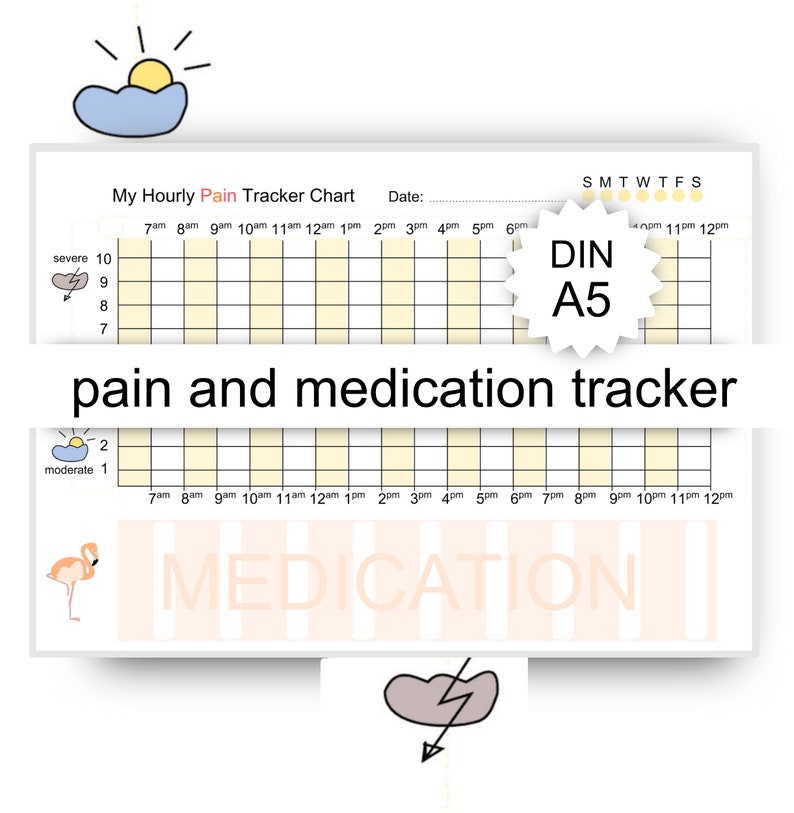 Pain Tracker - Instant Download - Printable Pain and Medication Log ...