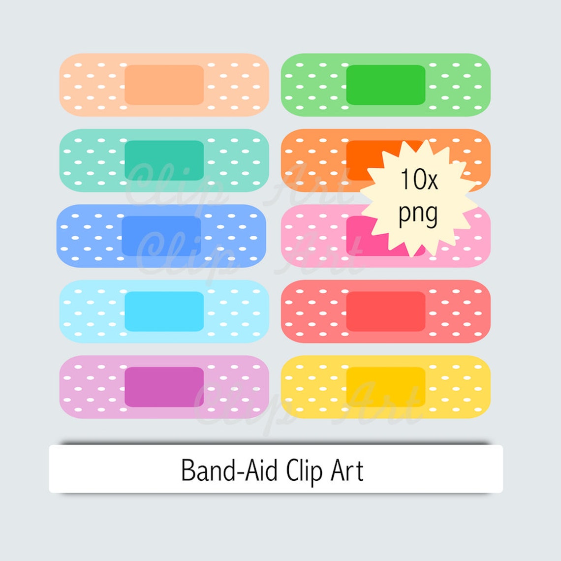 Pflaster Clipart Instant Download Wundpflaster Clipart Png - Etsy