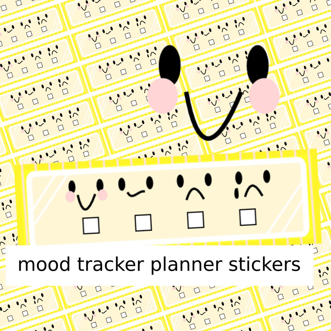 Mood Tracker Stickers - Instant Download - Printable Mood Planner ...
