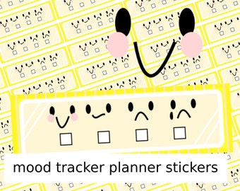 Mood Tracker Stickers Instant Download Printable Mood | Etsy UK