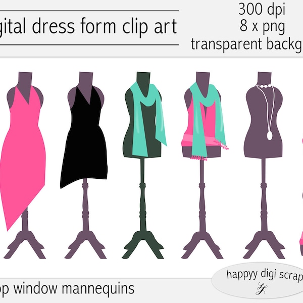 Dress Form Clipart - Etsy