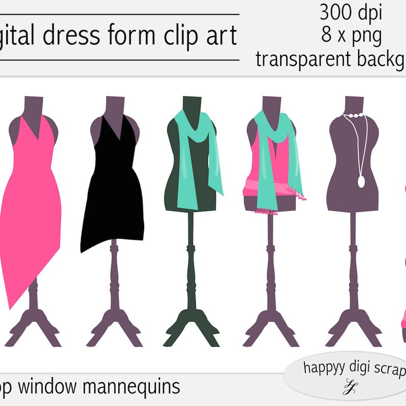 Dress Form Clipart - Etsy