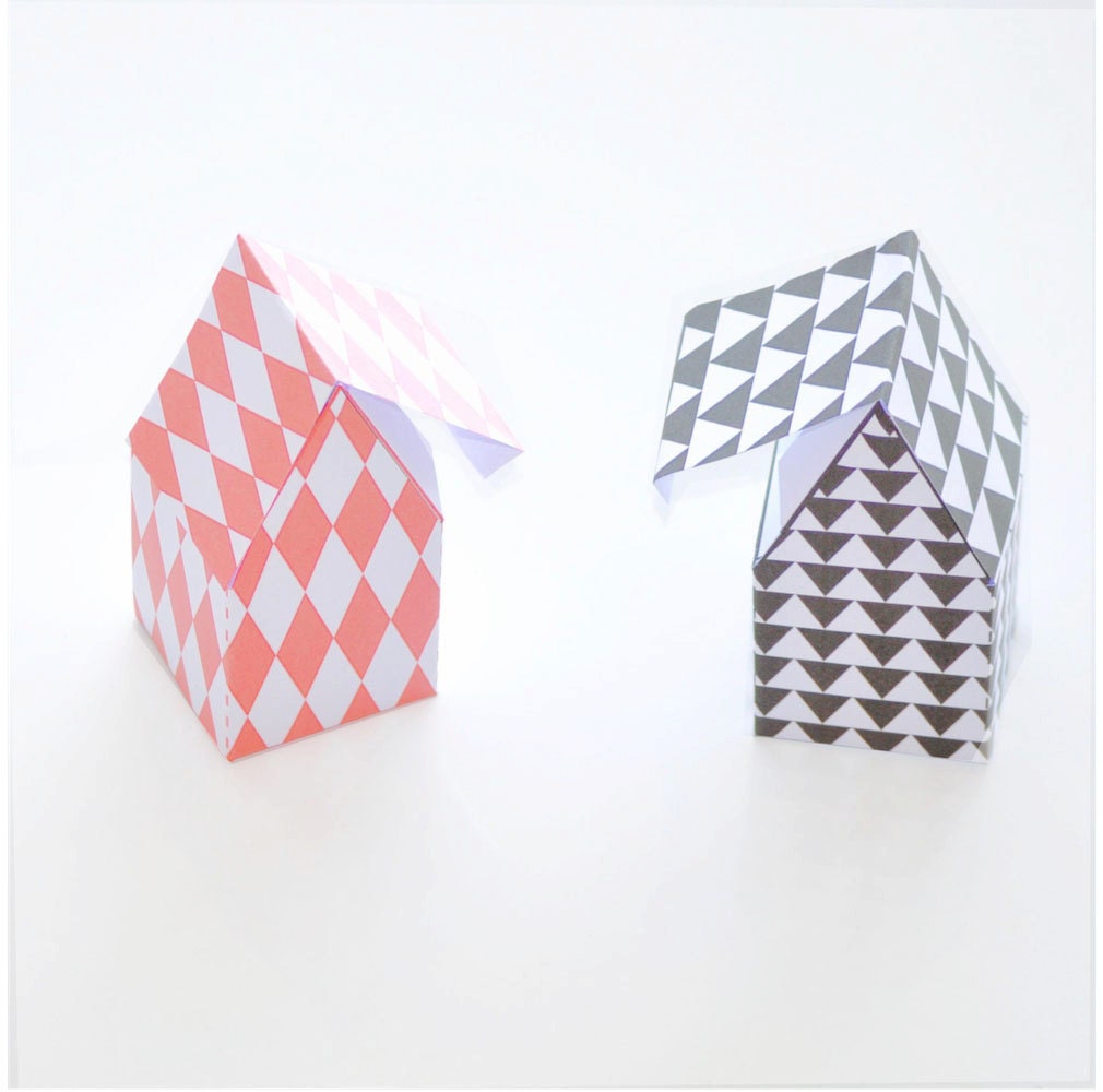 4x Printable House Box Instant Download 4 Differently - Etsy