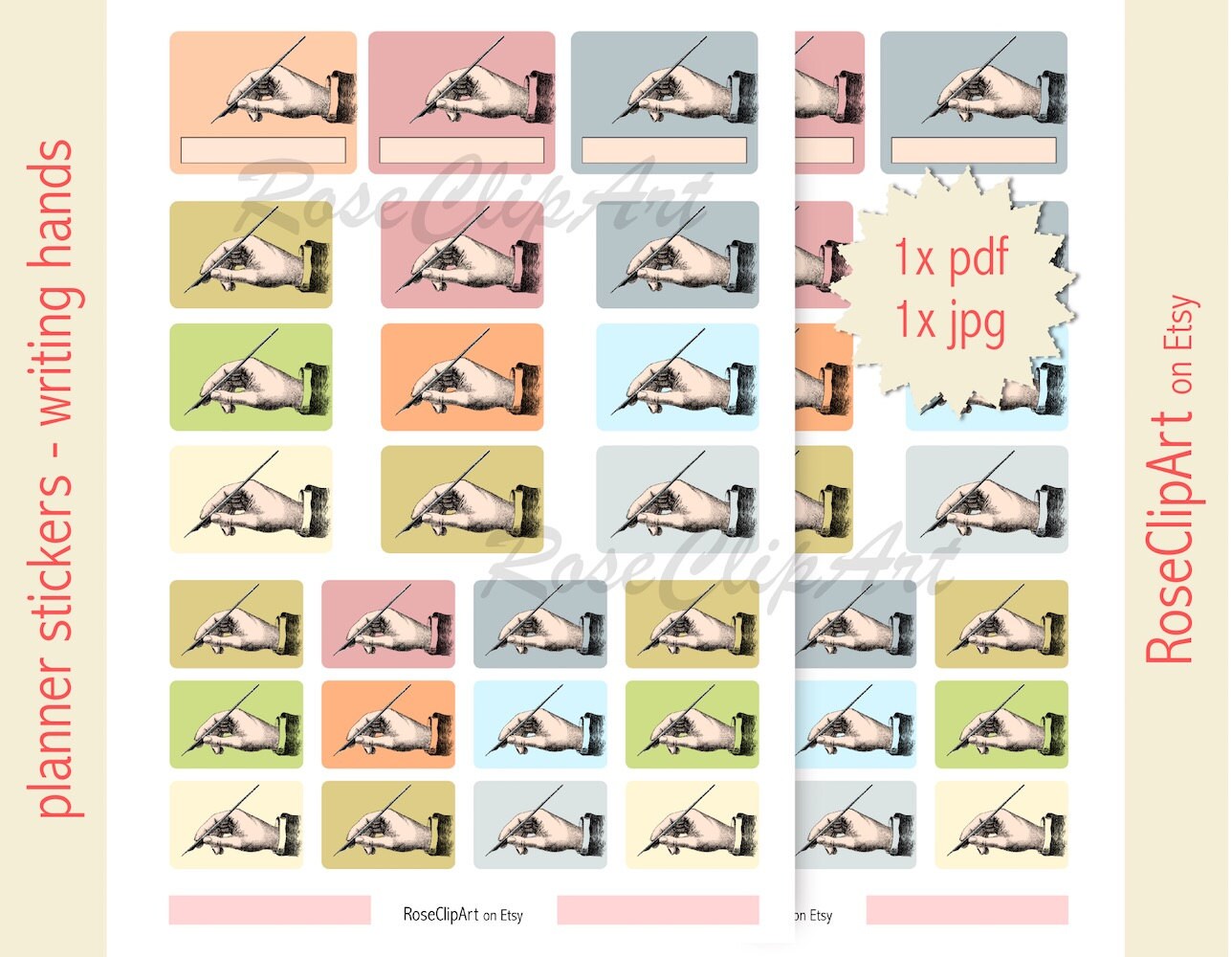 Retro Planner Stickers Instant Download Printable Reminder - Etsy