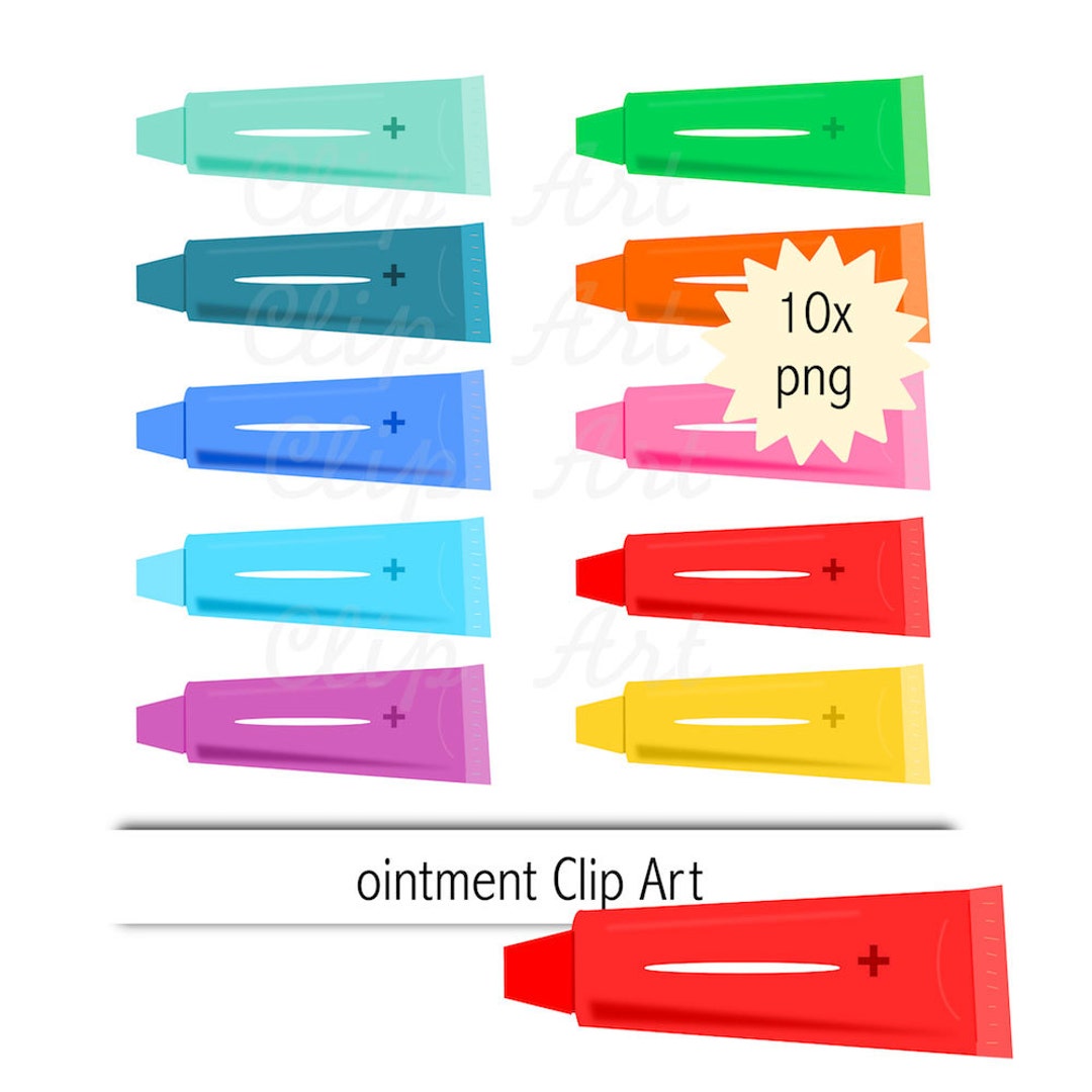 Ointment Clip Art - Instant Download - Medical Clipart - Cosmetic Png ...