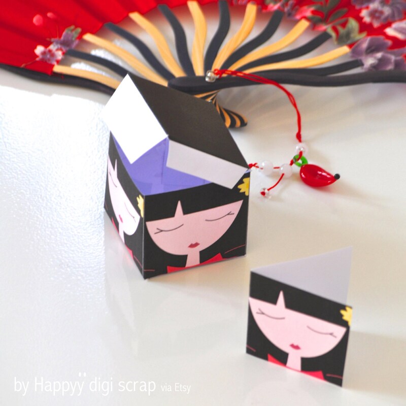 Japanese Kokeshi Box - Etsy