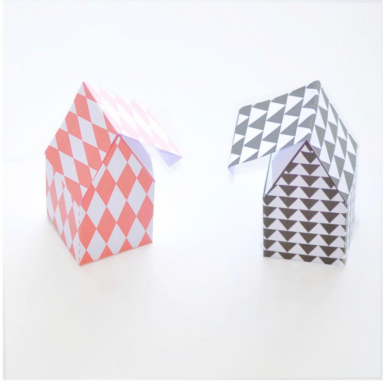 4x Printable House Box Instant Download 4 Differently - Etsy