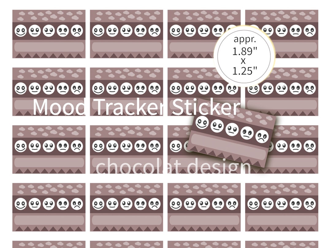 Mood Tracker Stickers - Instant Download - Printable Mood Tracker ...