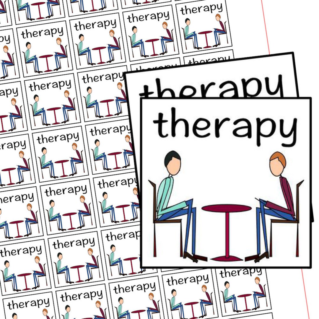 Therapy Planner Stickers - Instant Download - Printable Therapy ...